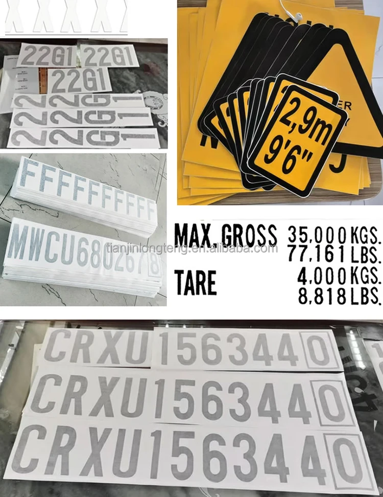 Self-adhesive Sticker Label Shipping Container Decals Various Of Parts ...