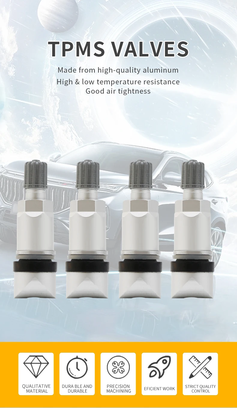 Tpms Valve For Mercedes Aluminum Tubeless Tire Valve For Benz Tyre ...
