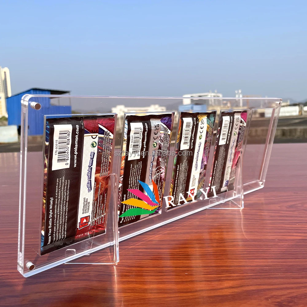 Custom Acrylic Booster Pack Box - Magnetic Lid Display