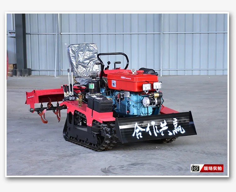 Riding Crawler Rotary Tiller Four-Wheel Multi-Purpose Tiller Greenhouse ...