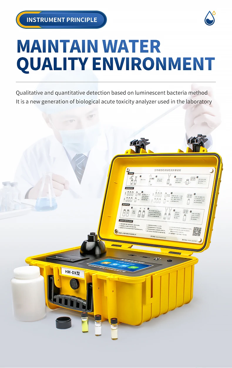 Portable Luminescent Bacterial Toxicity Analyzer for Water