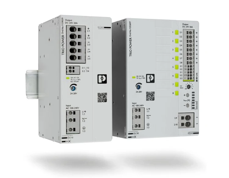 Phoenix 1252697 TRIO3-PS/1AC/24DC/20/8C/IOL Power Supply Unit