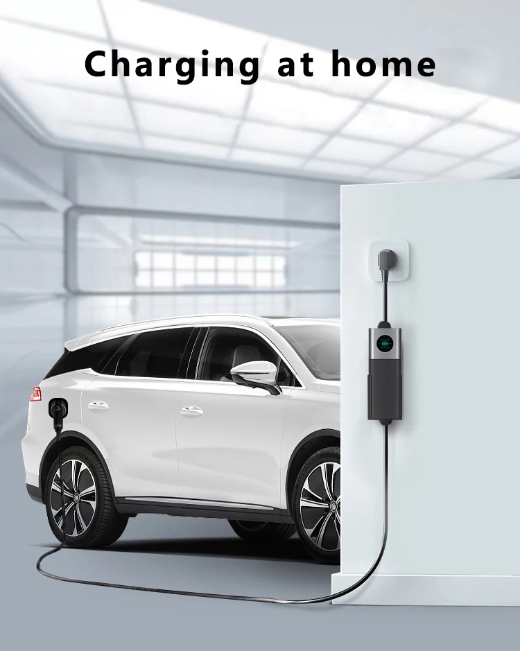 Gb/t Portable Ev Ac Charger Customizable Ac Mode 2 2.8inch Screen Ev ...