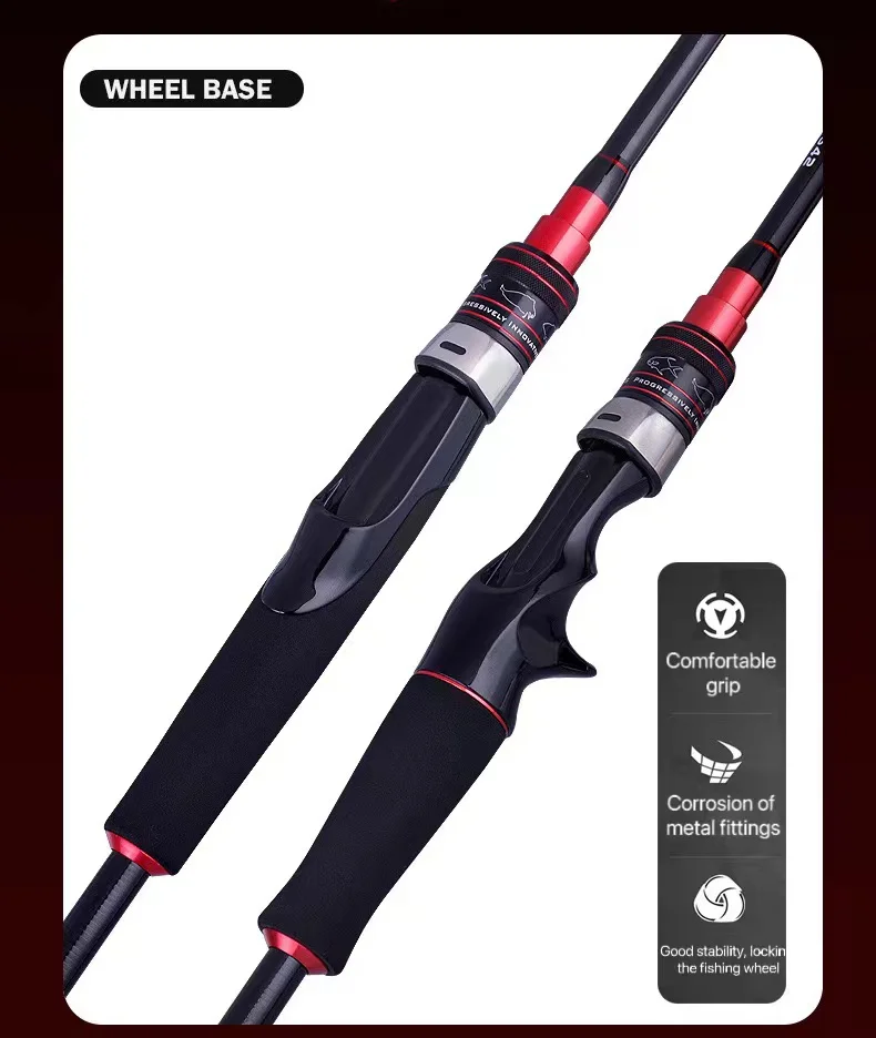 Newrgy Ultra Light Lure Fishing Rod Novice Carbon Lure Fishing Rod Long ...