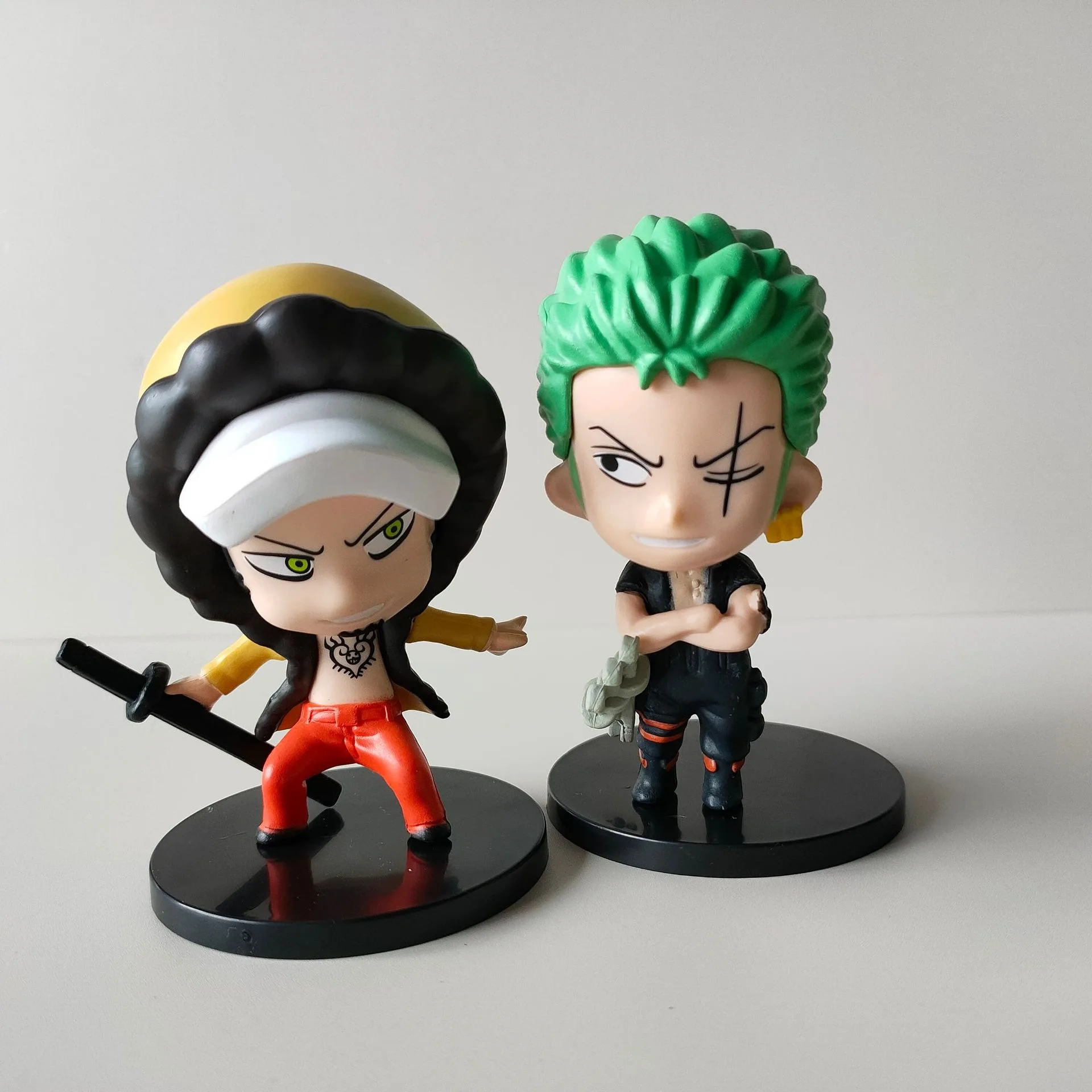 Smiley Luffy Zoro Trafalgar Sanji Nami Model Anime Figure Onepieces ...