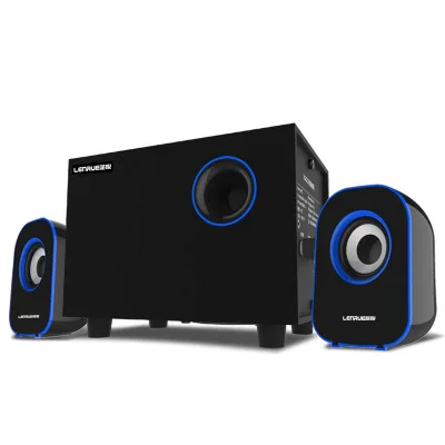 Lenrue C3 Laptop Speaker Multimedia Subwoofer Home Mini Usb Wooden ...