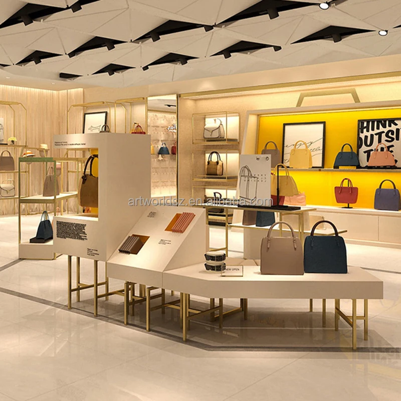 Shop Our Trendy Handbag Store Interior Design & Custom Footwear Display