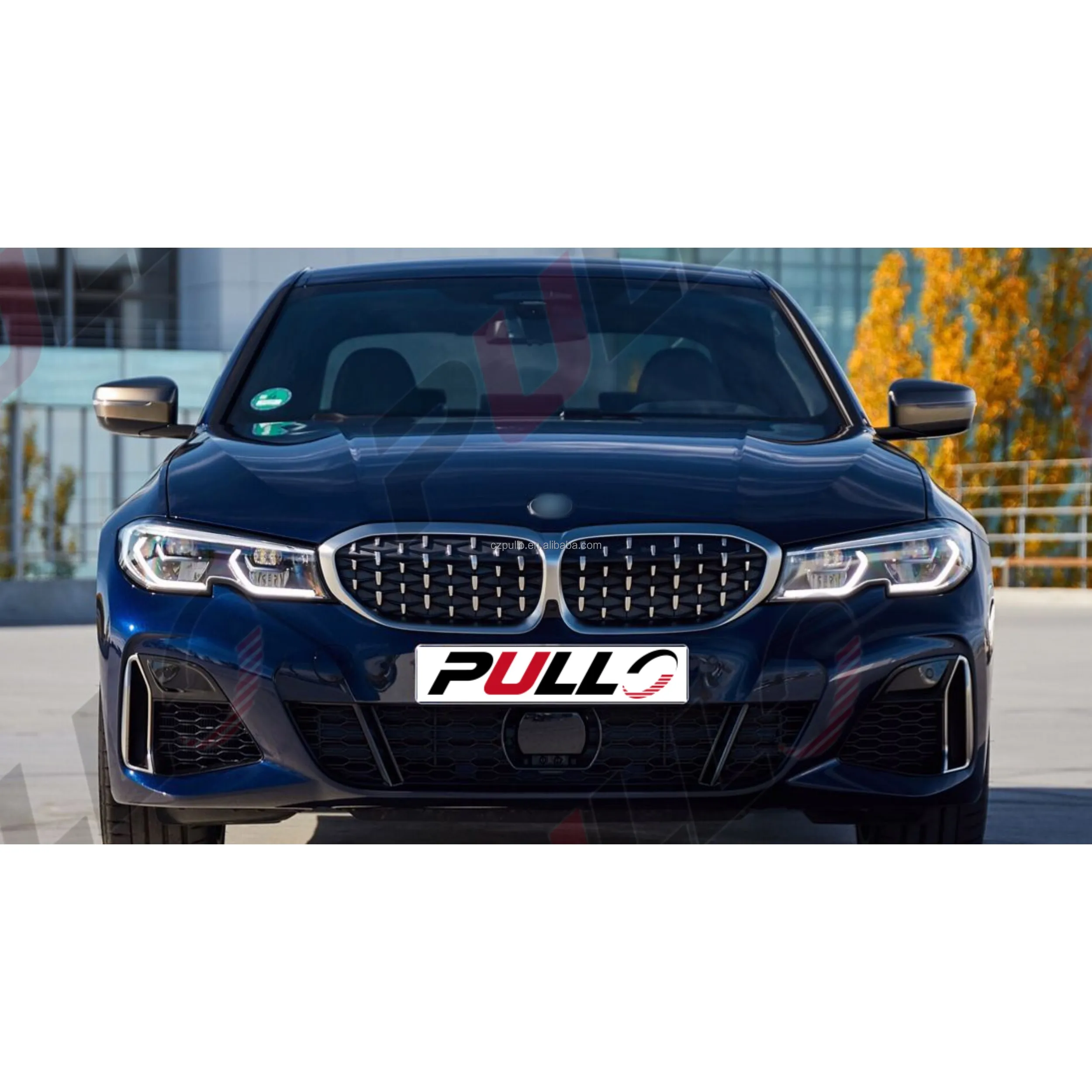 Front And Rear Bumper With Grille And Side Skirt For Bmw 3 Series G20 G28 2020-2022 Upgrade To ...