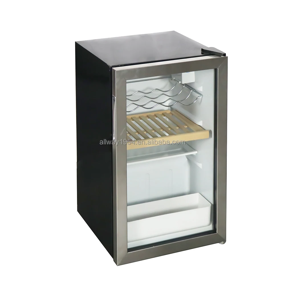 Single Door Compressor Stainless Steel Mini Cola Drink Wine Cooler ...