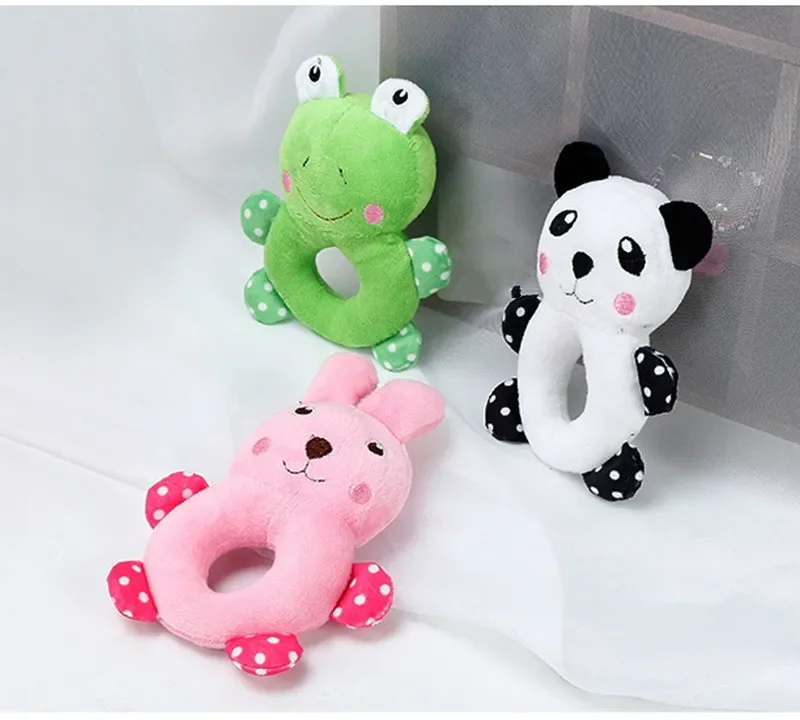 Cartoon Panda Frog Rabbit Soft Dog Plush Toy Pet Chew Toy For Small Dog ...