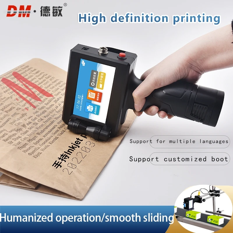 D10 Handheld Inkjet Printer Box Inkjet Machine Bottle Plastic Paper ...