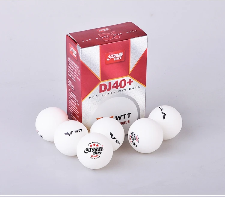 DHS ITTF DJ40+ DHS 3 Star Ping Table Tennis Ball - ABS 2.7