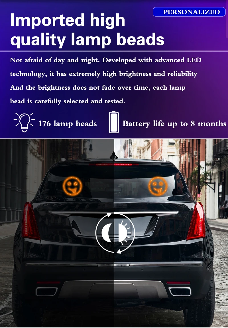 Factory Car Decoration Middle Finger Led Light With Transparent Shell ...