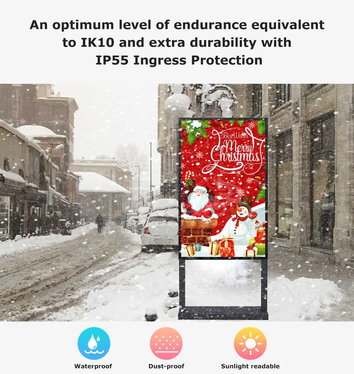 Outdoor Display Menu Screen - Digital Drive Thru Boards