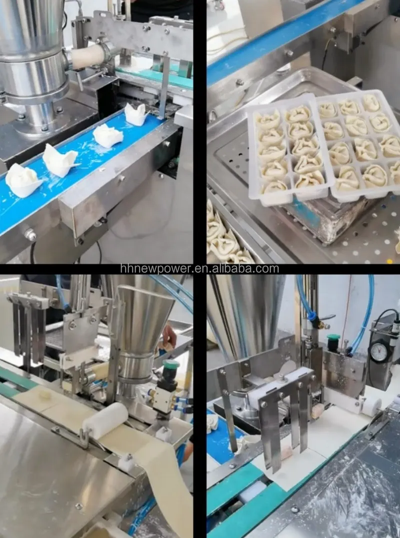 Fully Automatic Wonton Making Machine Woton Folding Filling Machine ...