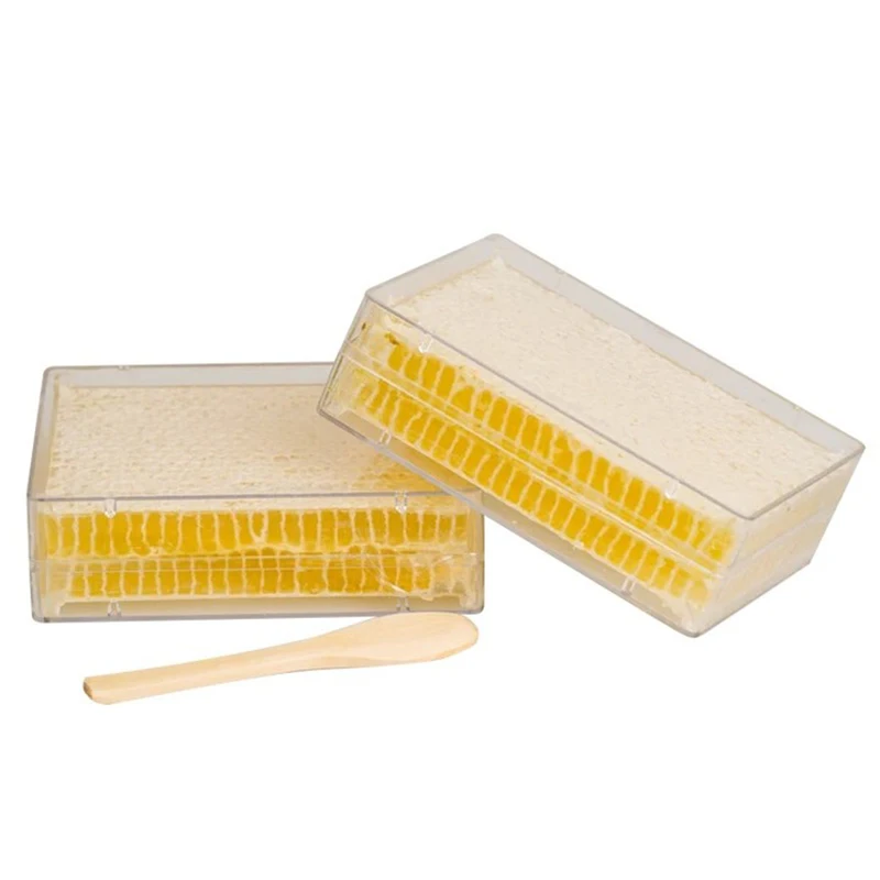 Transparent Honey Comb Box - Square Shape & Recyclable