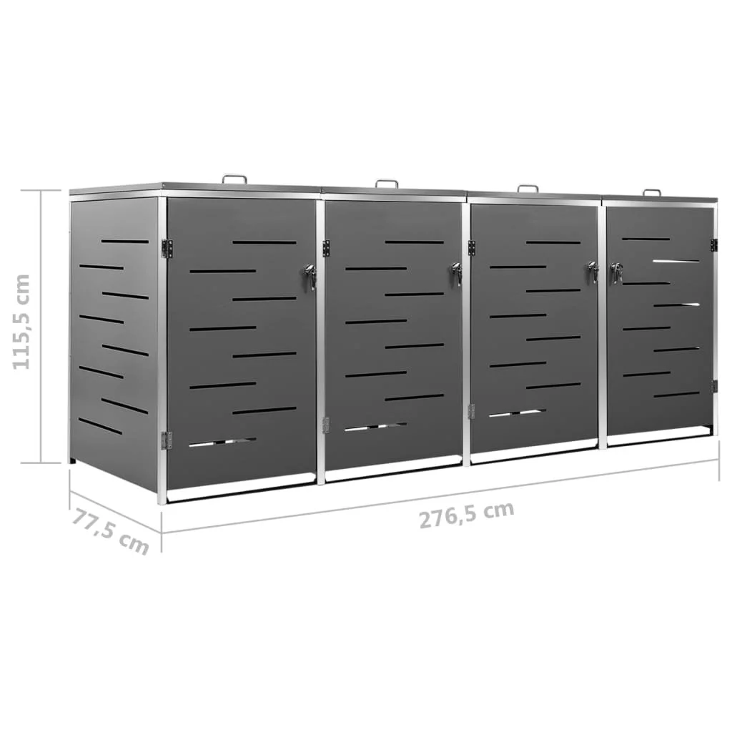 Customizable Outdoor Metal Storage Furniture Open Top Garden Bin Store ...