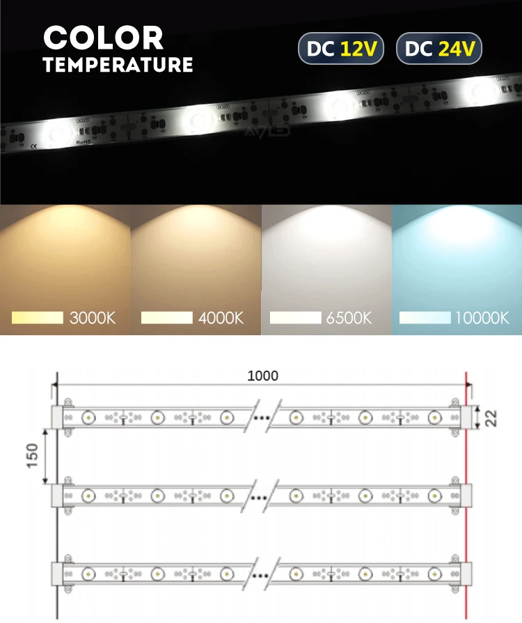 Hard Led Bar Stretching Pvc Light Led Ladder Light 12W 12leds/m Led ...