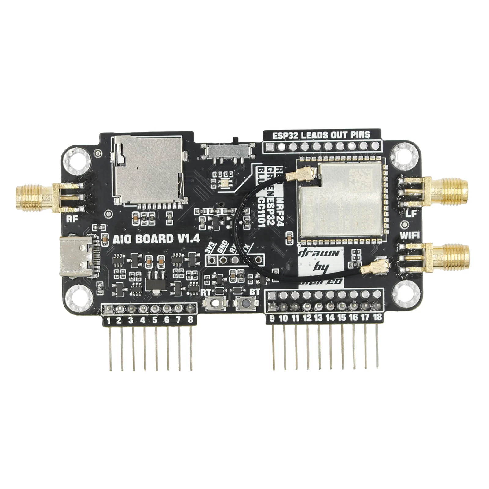 Flipper Zero Cc1101 Rf Module 433mhz Subghz Development Board - Oem