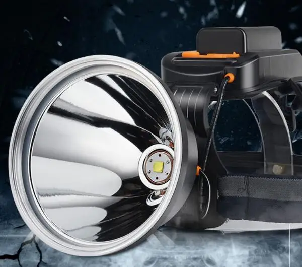 Super Bright Yellow Light Color Big Cup Headlamp With 6 Pcs Batteries ...