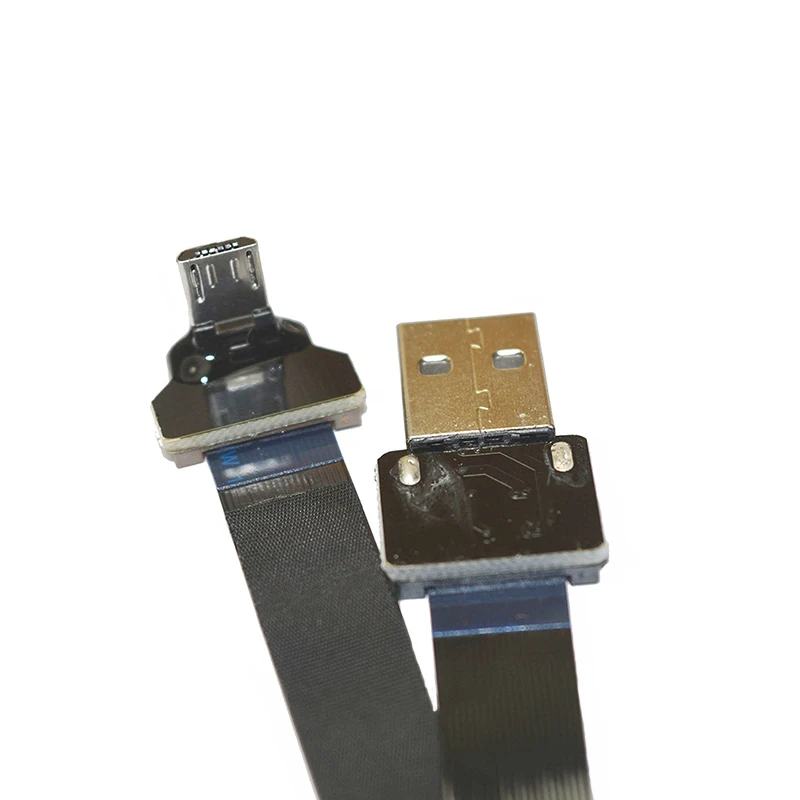 Ultra Flat Thin Super Soft Fpv Usb Cable Right Angled Male Micro Usb To ...