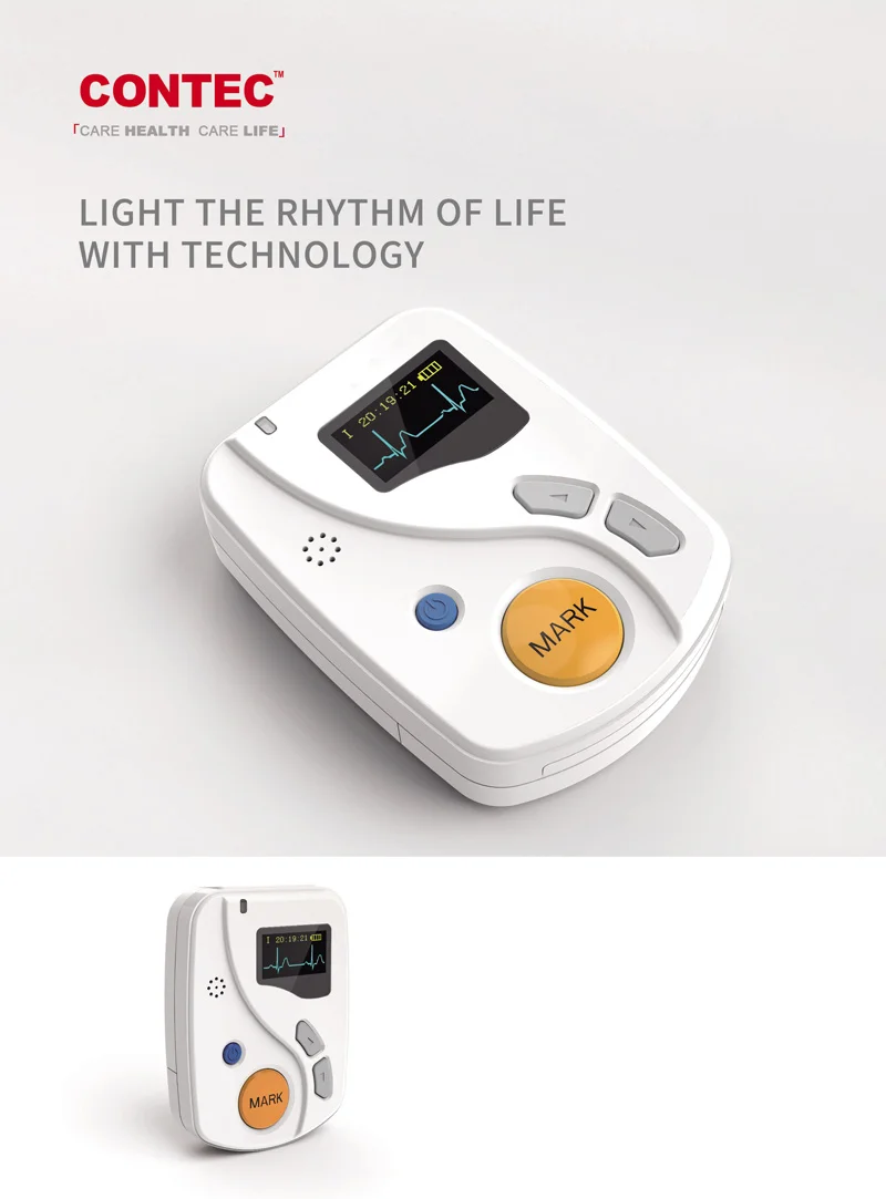 Contec Tlc6000 Ce 24 Hour Record 12 Lead Digital Holter Ecg Monitor,Ecg ...