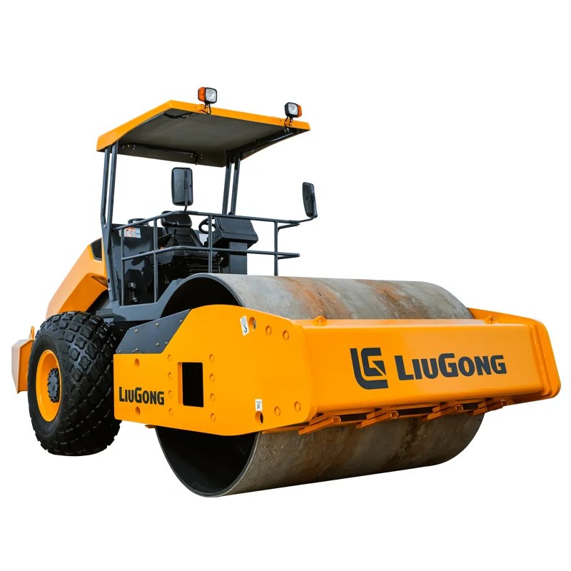 CLG6611E Full Hydraulic Single Drum Roller for road subgrade and base ...