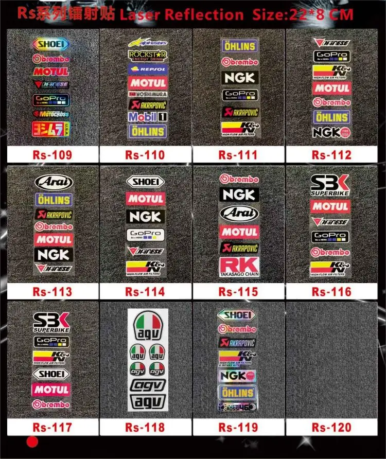 Universal Waterproof Motocross Calcomanias Para Motos Racing Kids Bike ...