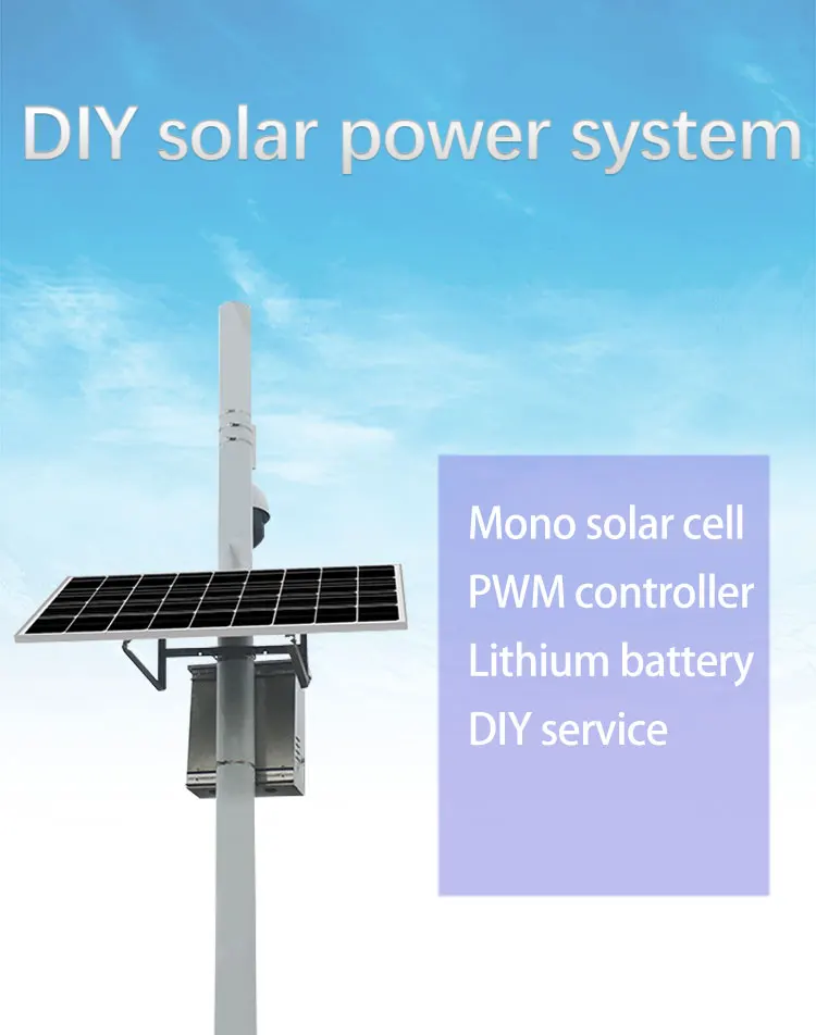 Solar Generators for DC Load - 100w Solar Panel & Battery