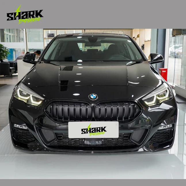 Black Primer Front Bumper Grille For Bmw F44 218i Body Kit Single Slat ...