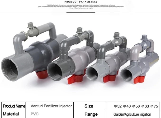 Venturi Fertilizer Injector Kit for Efficient Irrigation