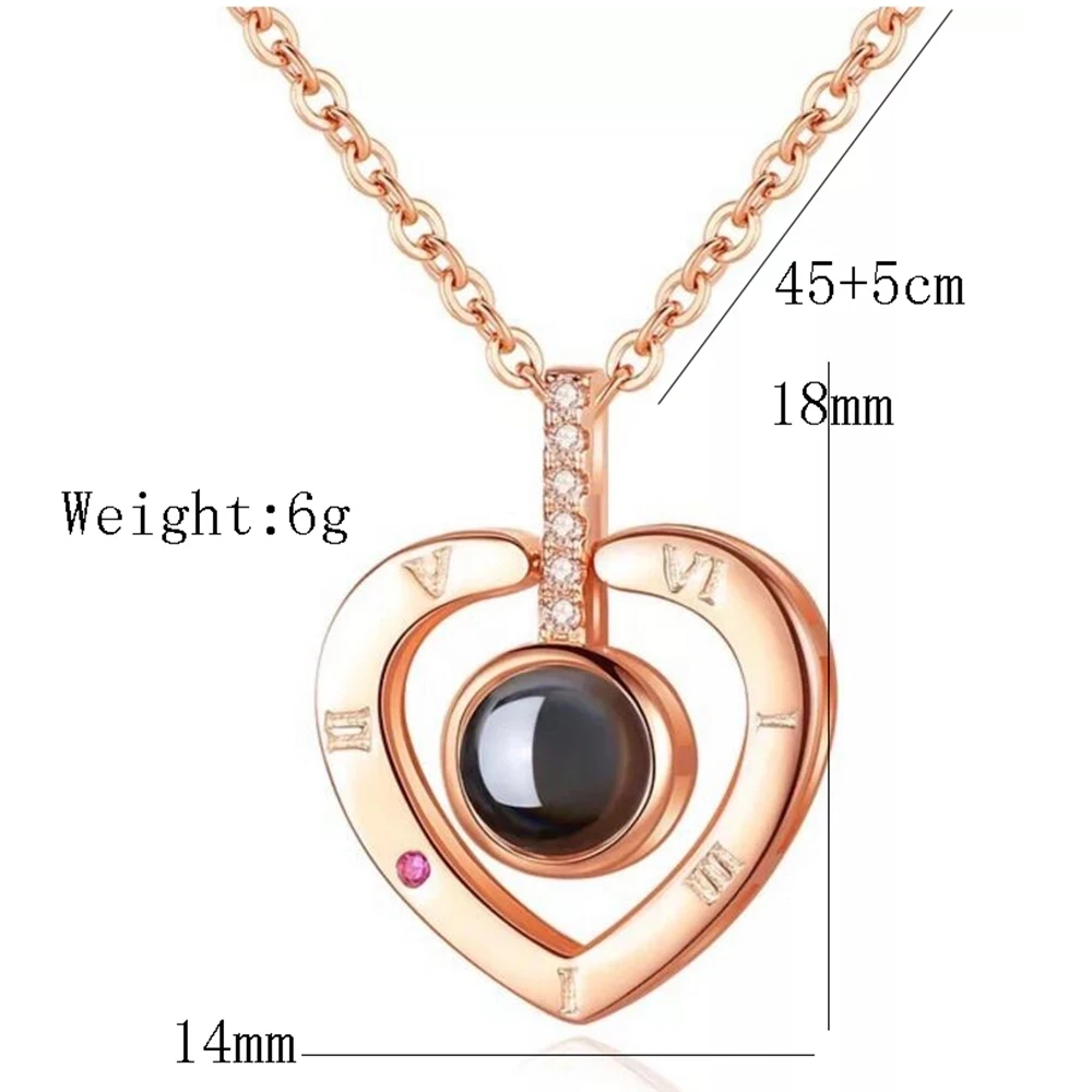 Necklace with 100 languages of i love you store