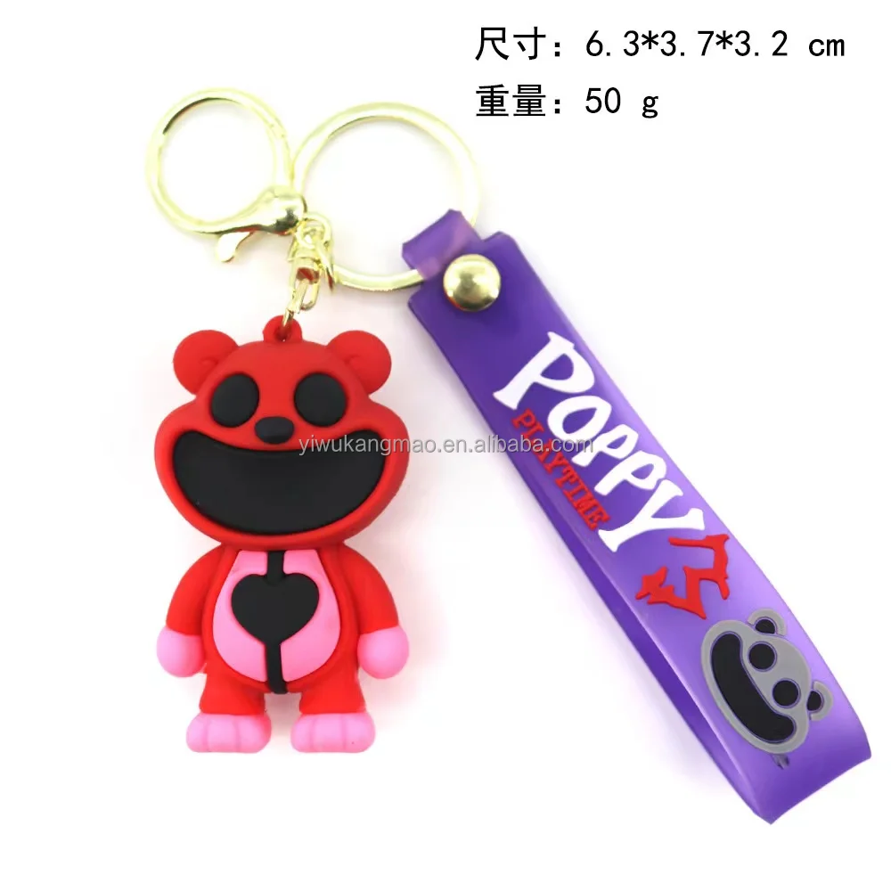 Cartoon Anime Playtime Smiling Critters Keychain Horror Animal Series ...