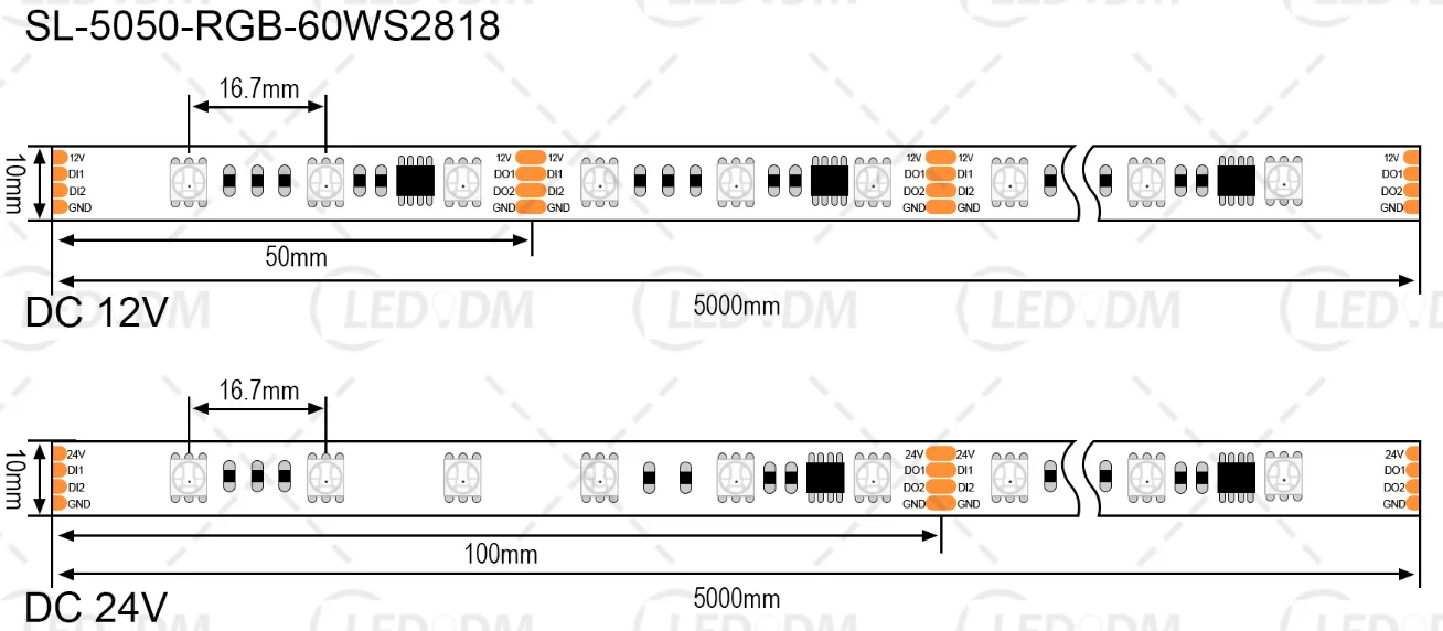 Ws2812b 144 Led Strip Ws2812 Addressable Rgb Led Strip Dc5v Ws2812b ...