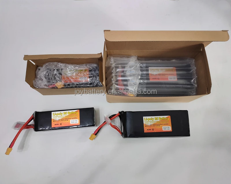 RC Lipo Battery 6S 8000mah 22.2V 25C for Aerial Photography