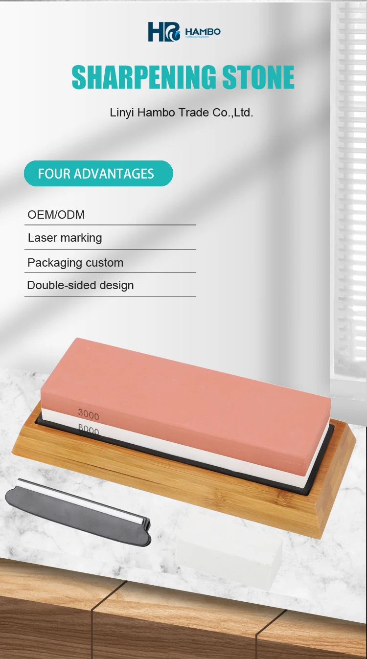 Sharpening Stone Set Whetstone 400 1000 600 3000 8000 Grit Knife ...