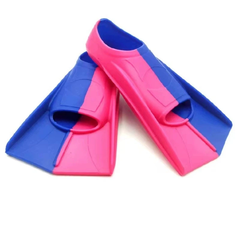 Custom Logo Short Silicone Diving Fins For Adult Training Snorkeling ...