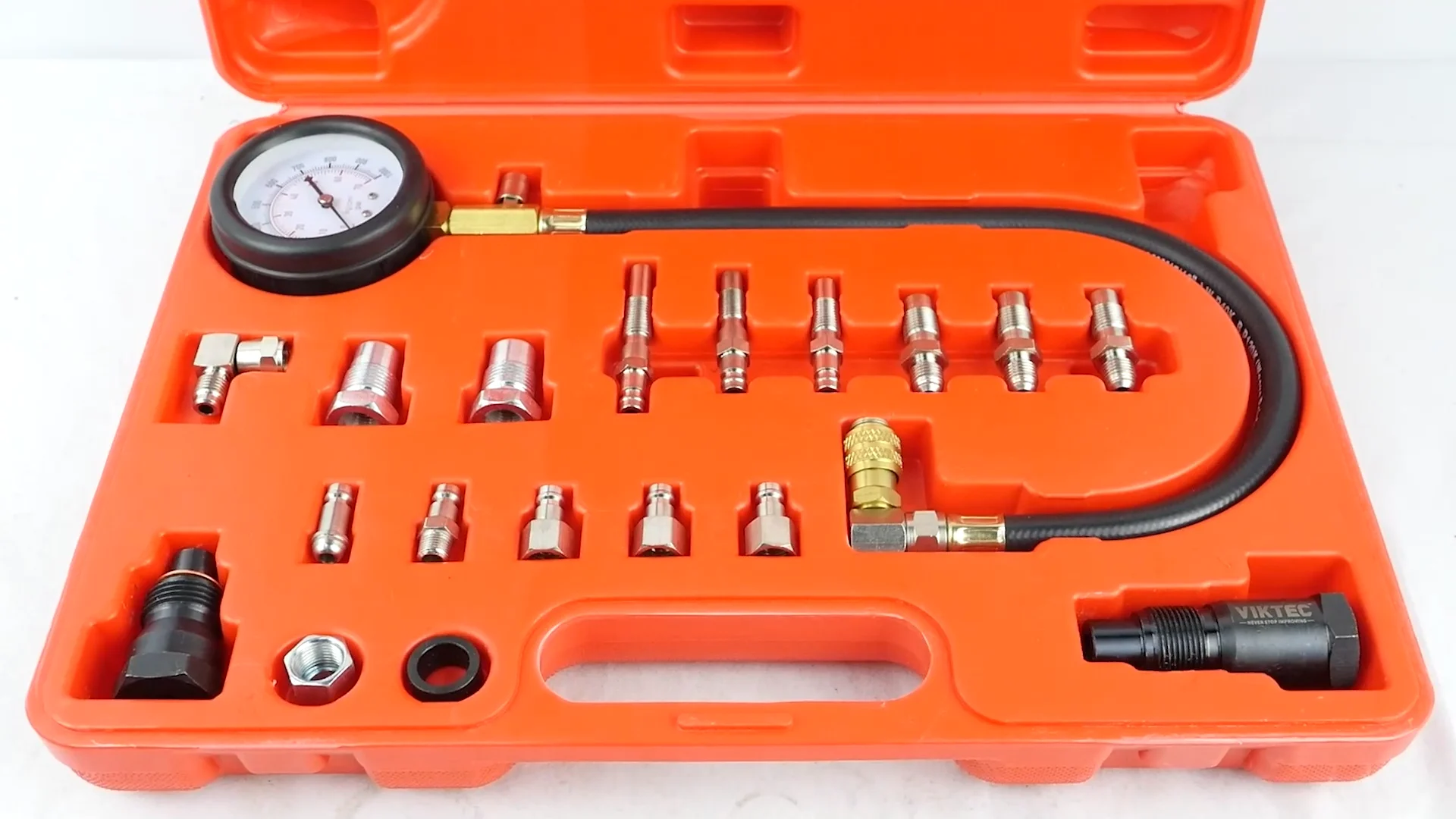 20pc Engine Compression Test Kit Cylinder Pressure Meter For Diesel ...