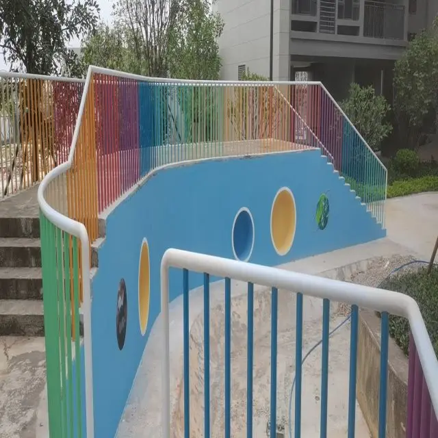 Factory Customized Outdoor Stair Rail Playground Colorful Railings ...