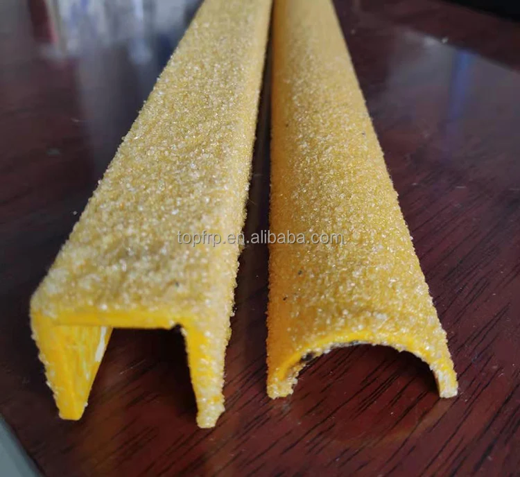 High Quality Fiberglass GFRP Ladder Rung Cover with Grit Coated ...