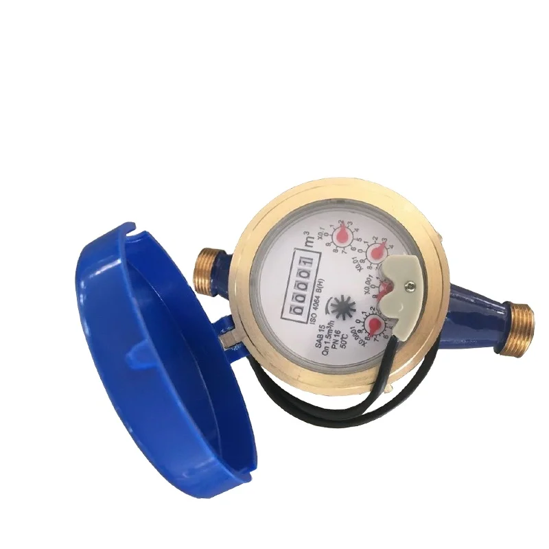 Brass Body 10 Liter Per Pulse Watermeter - Buy Brass Body 10 Liter Per ...