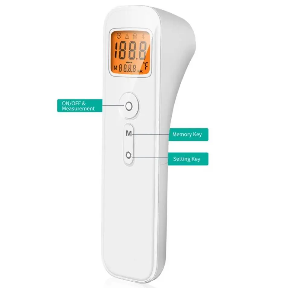 Forehead Thermometer 2024 High Accuracy Non-contact Forehead Infrared ...