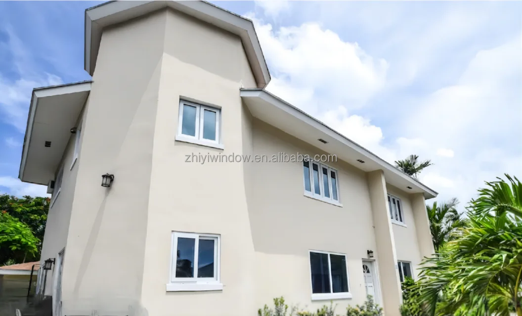 Bahamas House UPVC Casement Window - Hurricane Impact Tinted Windows