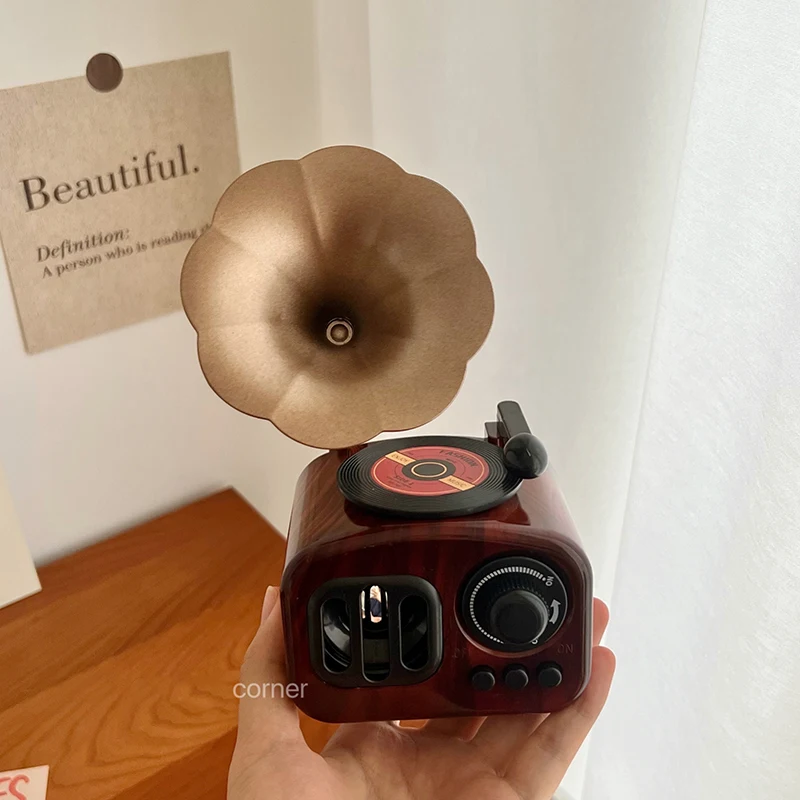 Vintage Gramophone Style Music Box Bedroom Decoration Music Box ...