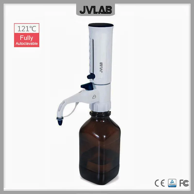 Economic Lab Bottle Top Dispenser - 2-25ml Adjustable Liquid Adder