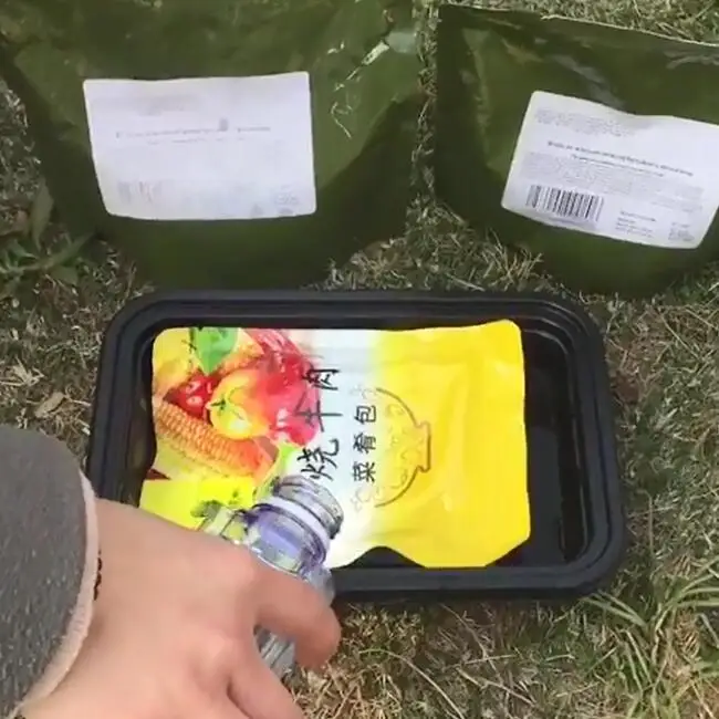 PP Plastic Disposable Take Away Food Container Heating Meal Heat Pack ...