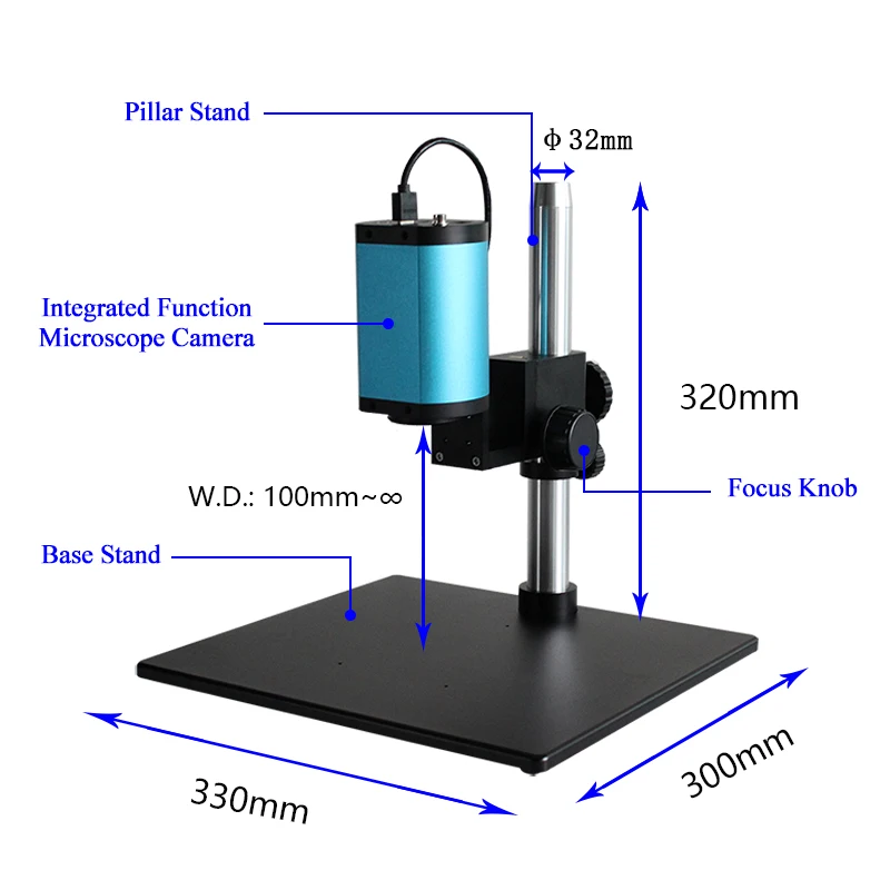 HVS-18V 4K Digital Microscope Camera - Precision & Flexibility