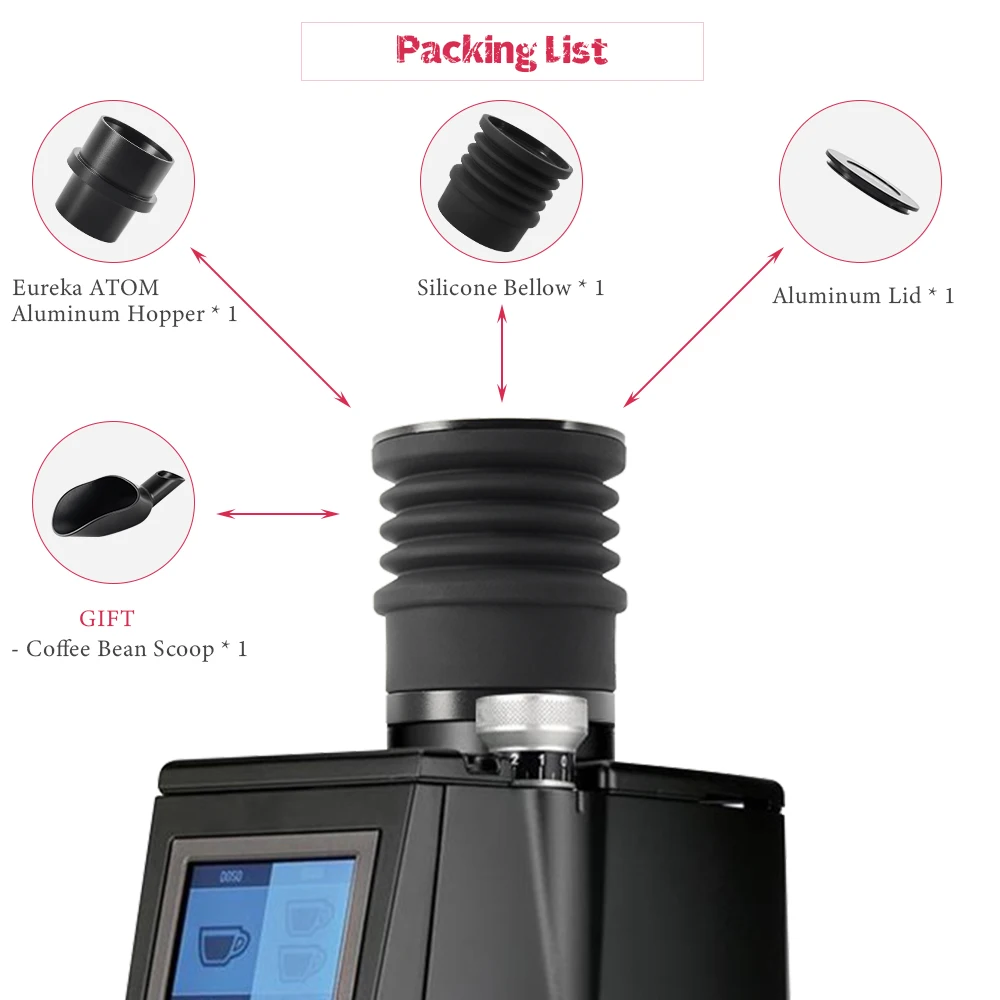 Eureka Atom Grinder - Efficient Cleaning with Cafemasy