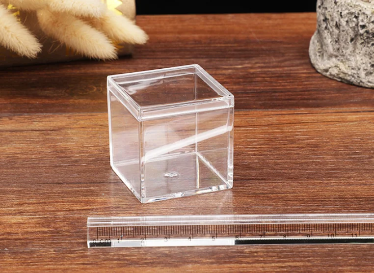 Transparent Plastic Box Square Clear Packing Box Acrylic Ps Candy Box ...