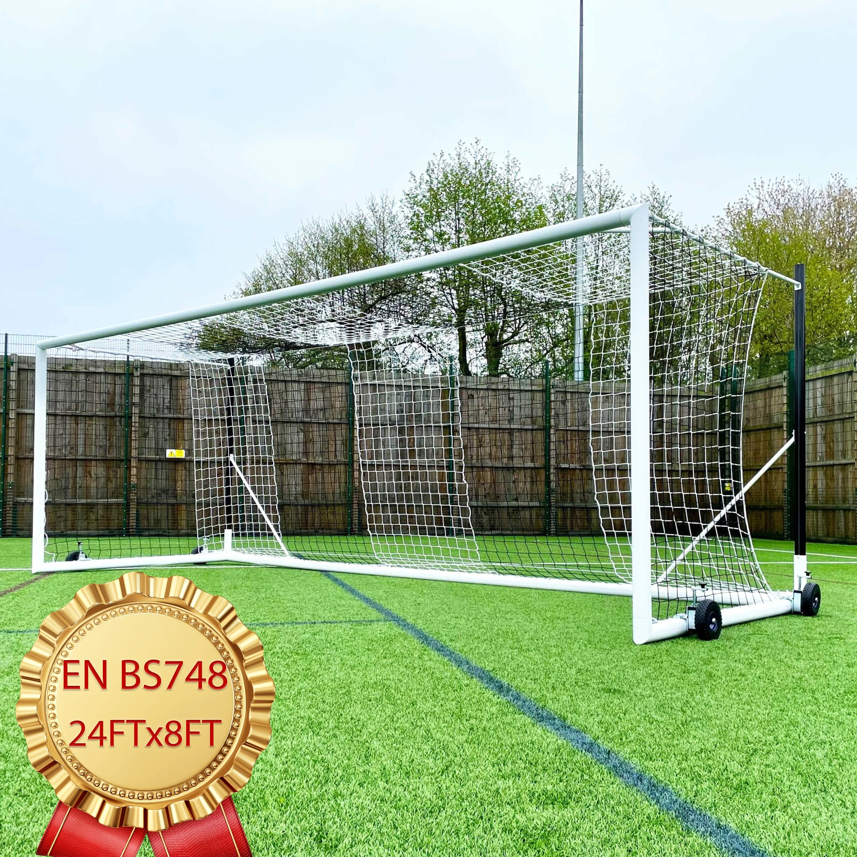 Aluminum 21ftx7ft Box Soccer Goals for Competition - Durable & Customizable